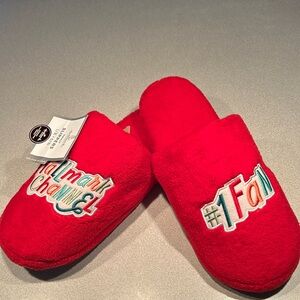 Hallmark | Shoes | Copy Nwt Hallmark Fan Christmas Slippers | Poshmark